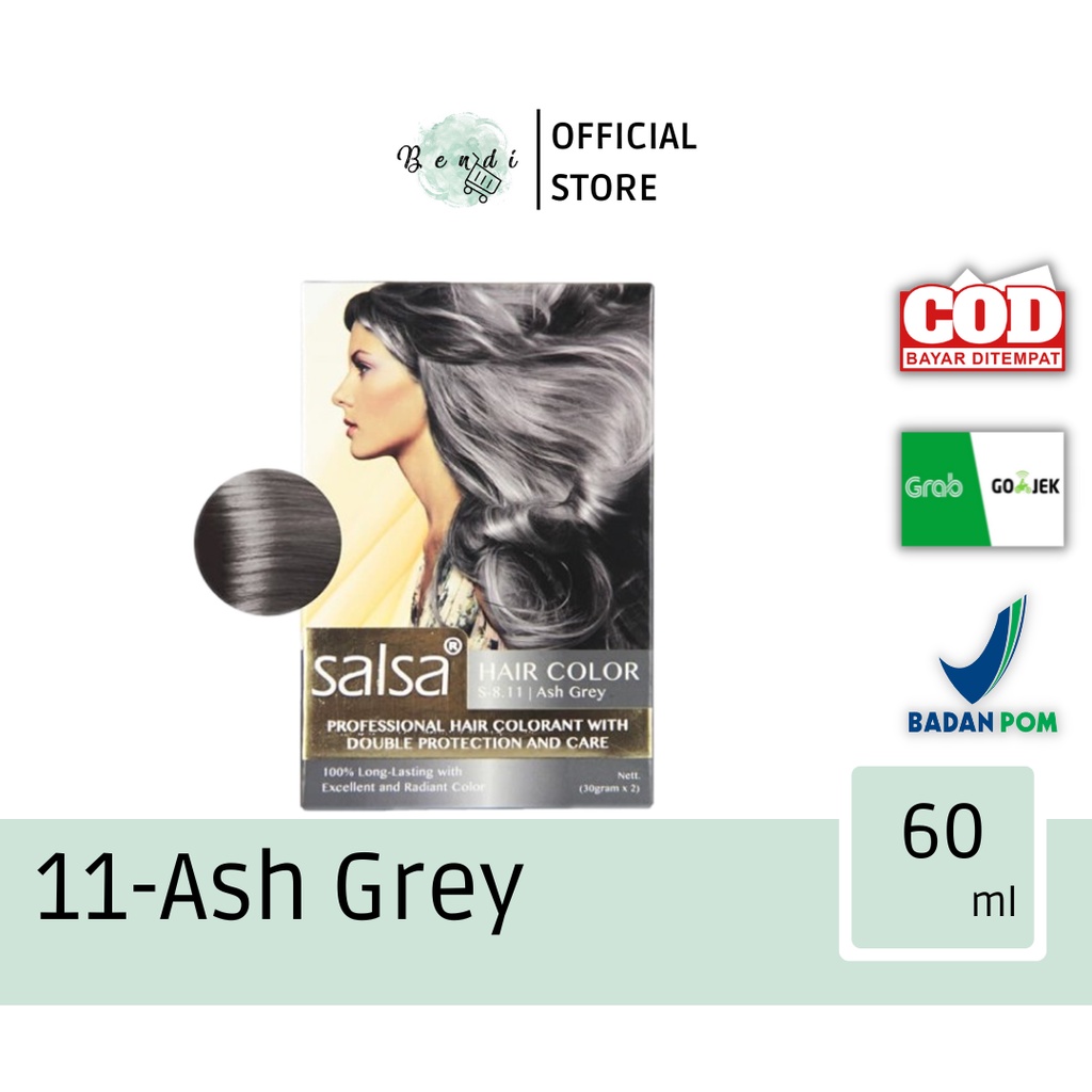 Jual SALSA Hair Color 11 Ash Grey - Pewarna Rambut | Shopee Indonesia