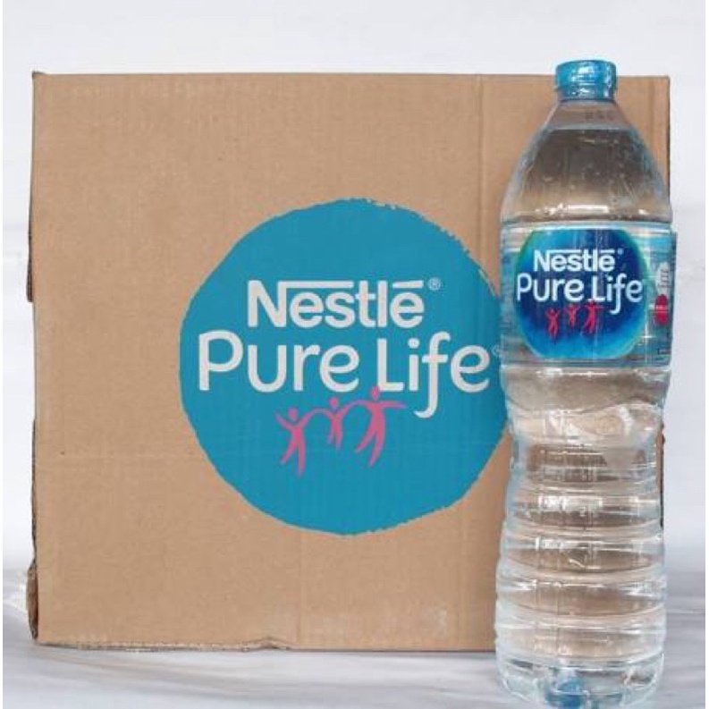 Jual Nestle Pure Life Air Mineral Botol Besar 1500Ml 1 Dus | Shopee ...