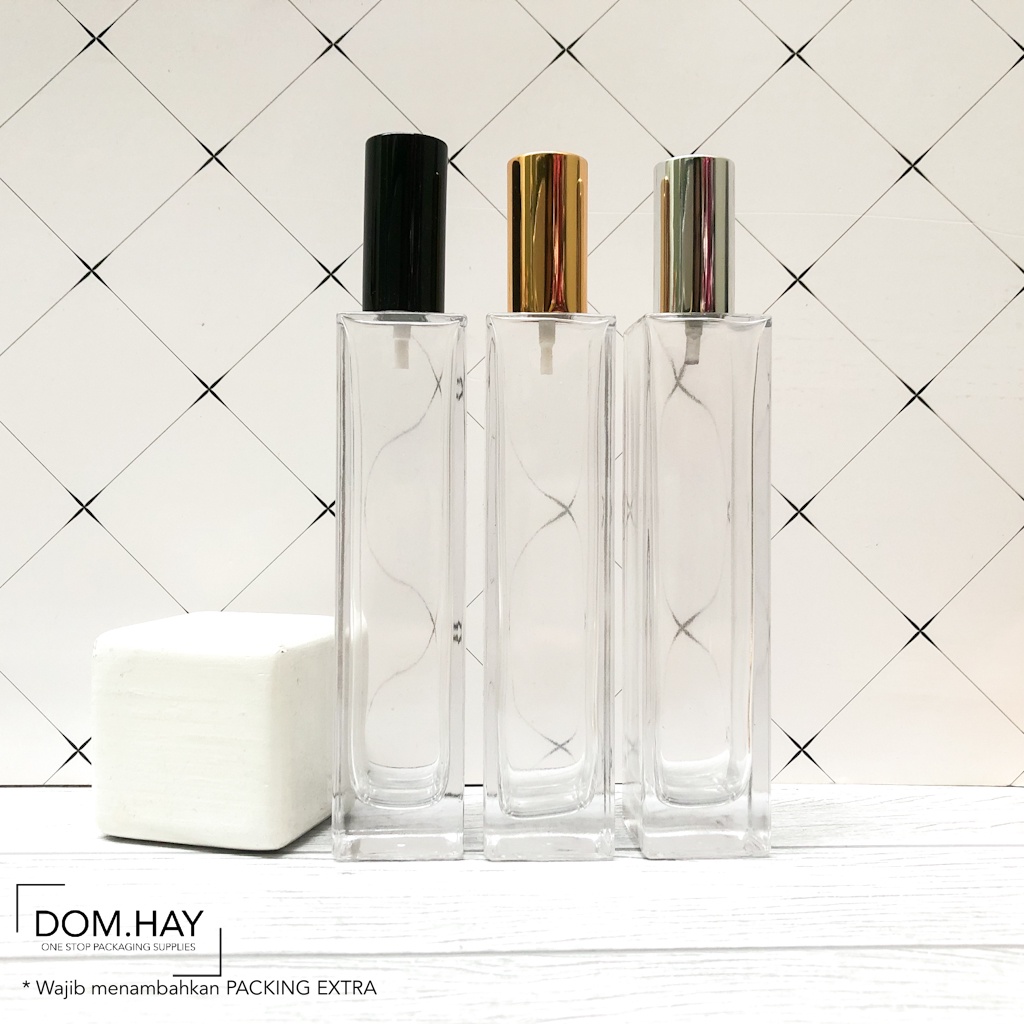 Jual 100ml Kotak Panjang Botol Parfum Packaging Botol Kaca Parfume ...