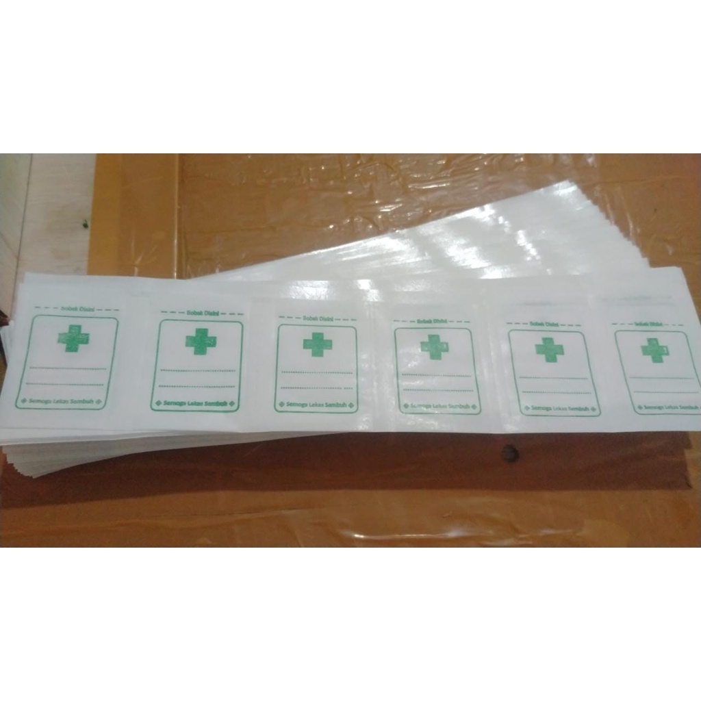 Jual kertas puyer logo umum bungkus obat medis steril anti air | Shopee ...