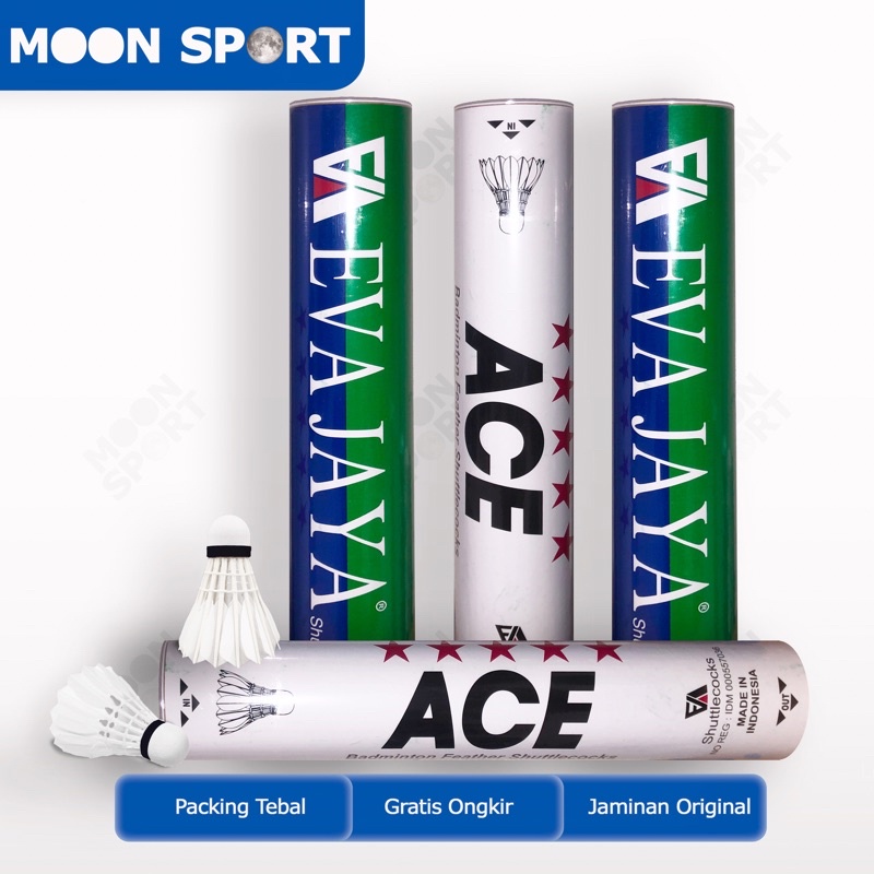 Jual Shuttlecock Eva Jaya Ace Original | kok evajaya | kock bulutangkis ...