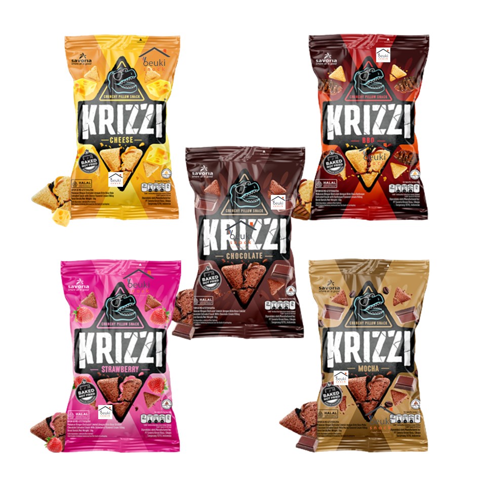 Jual Krizzi Snack Segitiga dengan Krim Berbagai Varian Pilih Rasa ...