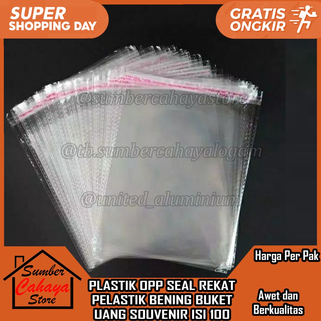 Jual PLASTIK OPP BENING LEM SENDOK GARPU PELASTIK UANG 6X18 7X15 8X25 ...