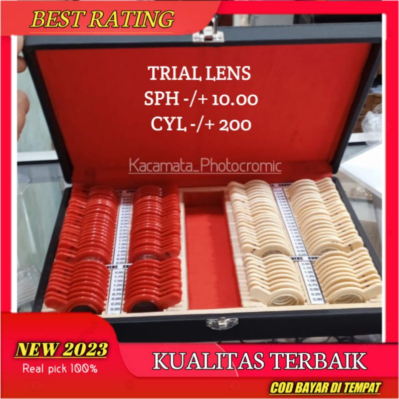Jual TERUPDATE Trial Lens Set Alat Priksa Mata Manual Snellen Chart ...