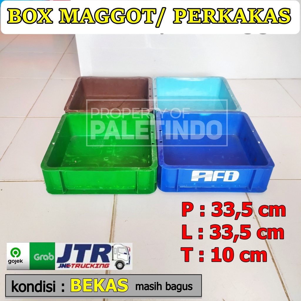 Jual Box Maggot Box Magot Box Sparepart Plastik Serbaguna 33,5 x 33,5 x ...