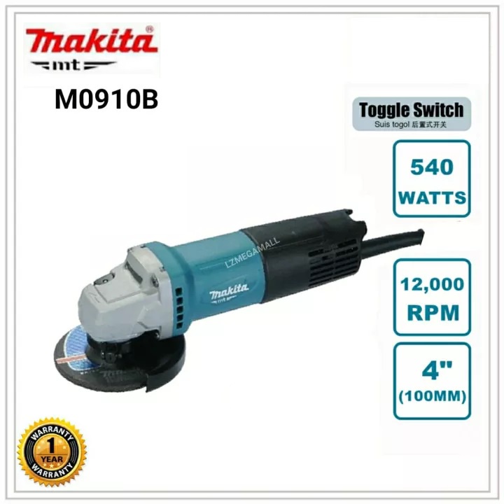 Jual Makita M0910B Mesin Gerinda Tangan 4" Angle Grinder 4 Inch MT91A ...