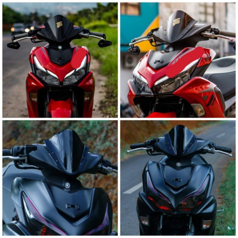 Jual WINDSHIELD AEROX 155 ModeL SPORTY, VISOR AEROX Old& NEW MODEL ...