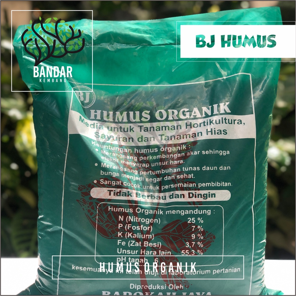 Jual Humus Organik BJ 4,2 kg Media Tanam Untuk Hortikultura Metan ...