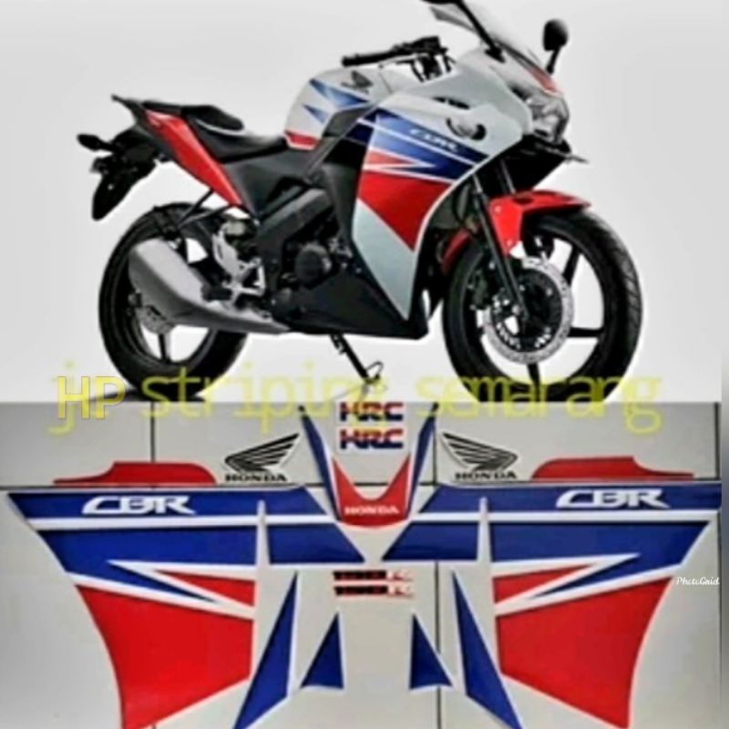 Jual Striping Honda Cbr 150 Cbu 2014 Thailand Putih | Shopee Indonesia