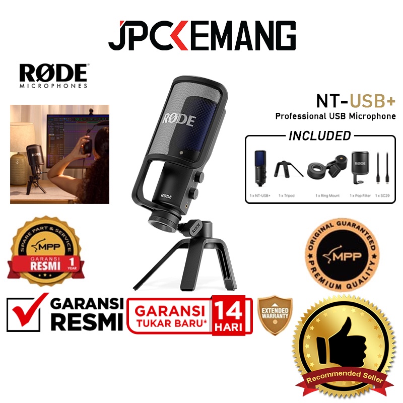 Jual Rode NT-USB+ Professional USB Microphone NT USB Plus Mic Original ...