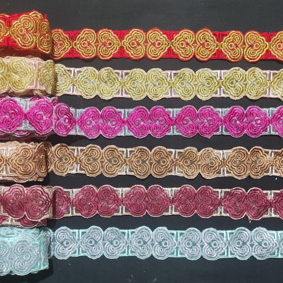 Jual renda roll lebar 4 cm motif waru | Shopee Indonesia