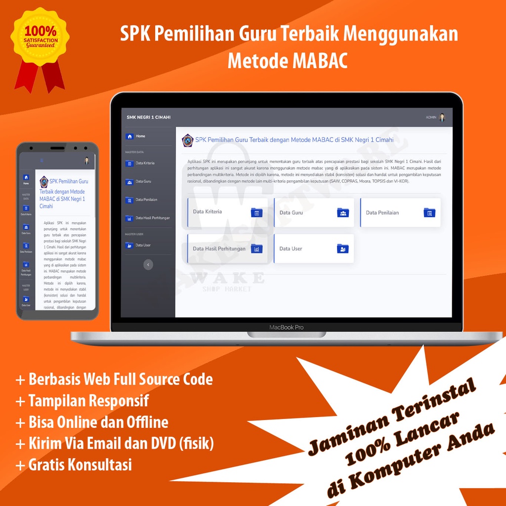 Jual APLIKASI SPK METODE MABAC BERBASIS WEB FITUR DINAMIS | Shopee Indonesia