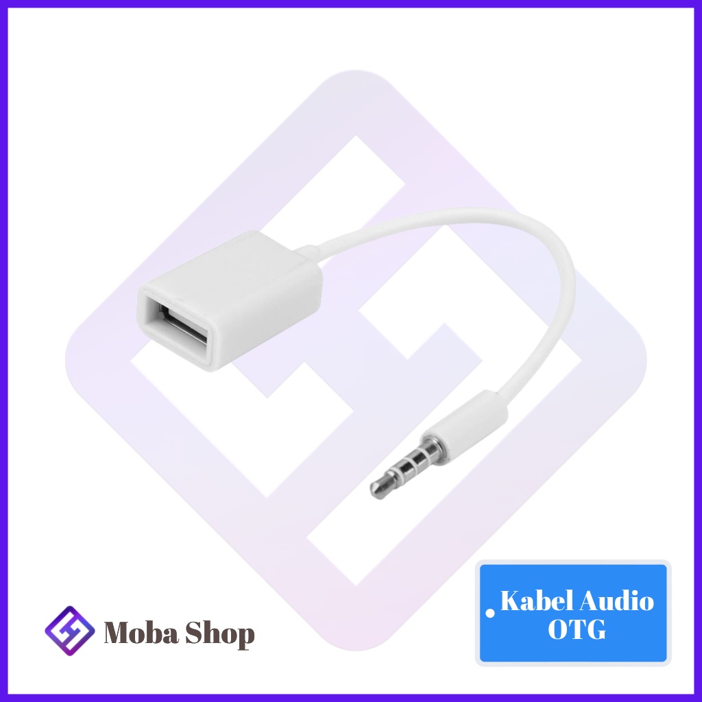Jual Kabel Audio OTG MALE AUX to USB Cable / Sambungan Connector jack | Shopee Indonesia