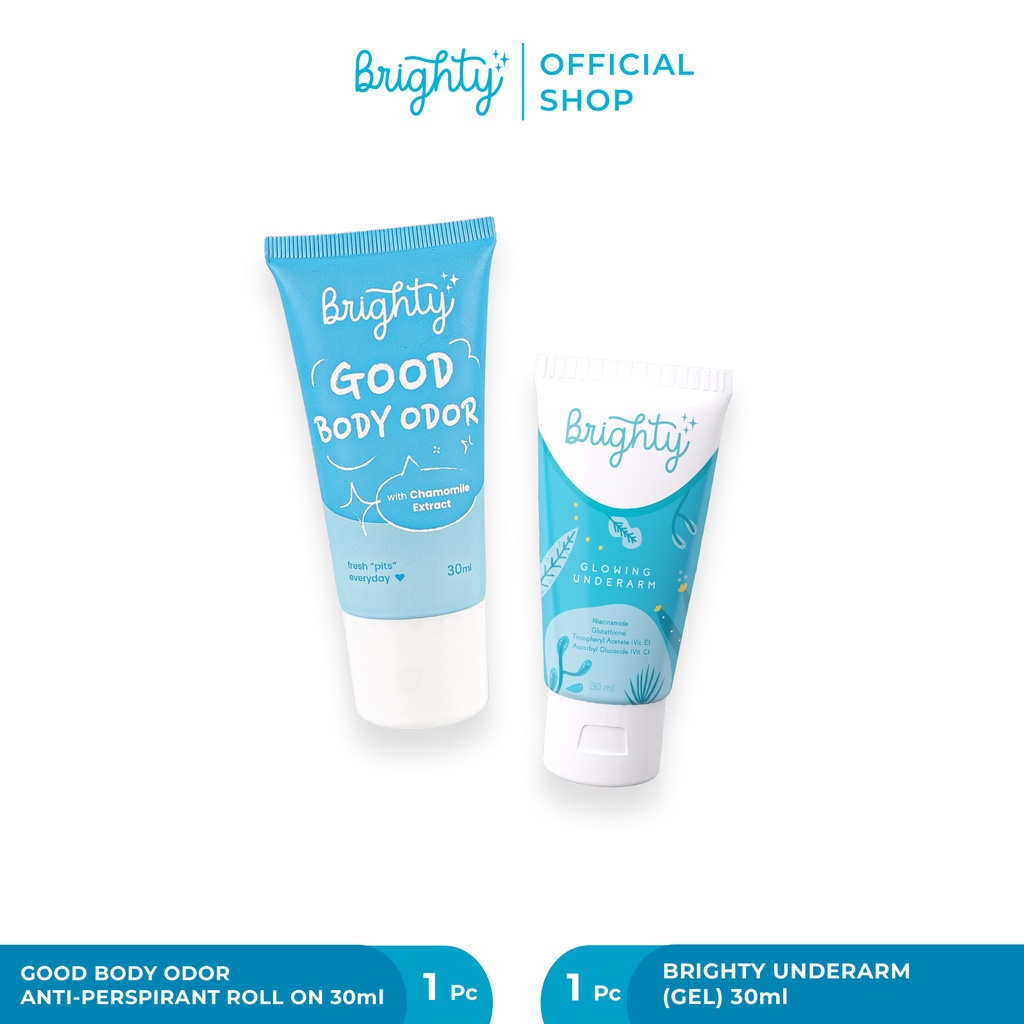 Jual Brighty Good Body Odor X Glowing Underarm Paket Perawatan Ketiak ...