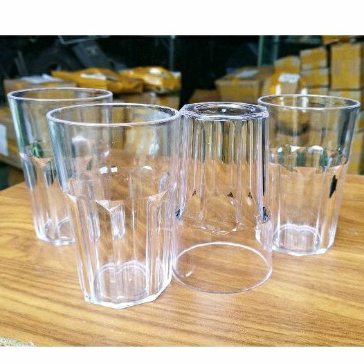 Jual Gelas cafe Gelas Akrilik mika per 6 pcs | Shopee Indonesia