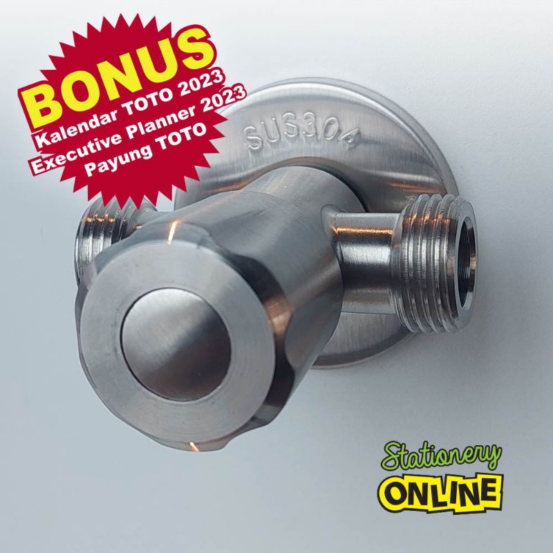 Jual toto eco e277 1 stop kran valve stainless | Shopee Indonesia