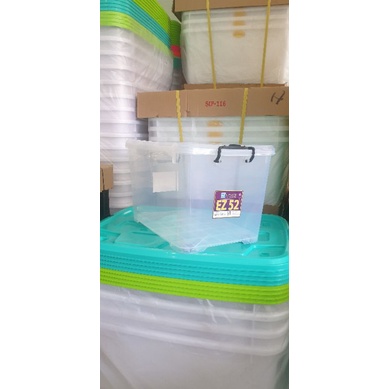 Jual container box ezy 52 full transparan cb 52 kapasitas 52L | Shopee ...