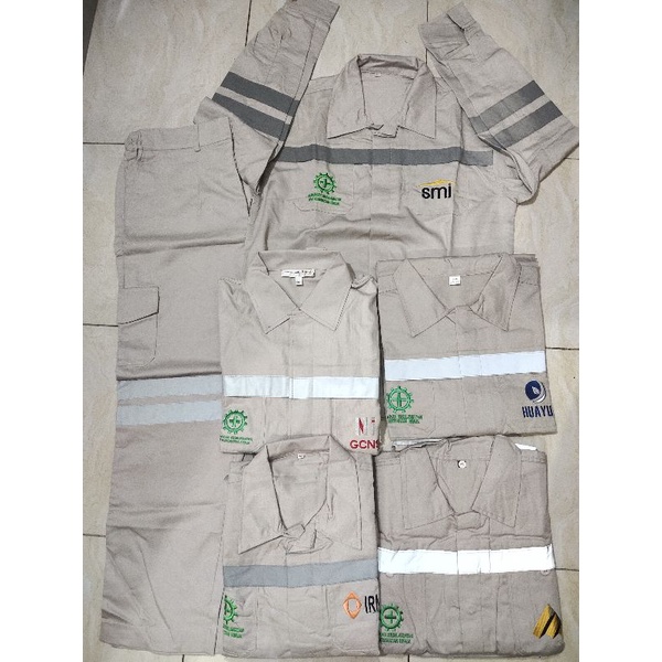 Jual BAJU SAFETY IMIP / WEARPACK IMIP BAJU DAN CELANA / KEMEJA SAFETY ...