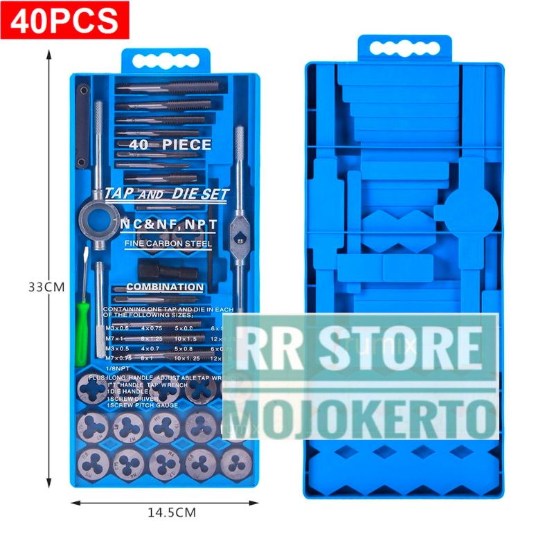 Jual Hand Tap Set Adjustable 40 Pcs Alat Snai dan Tap UlirTap dan Snai ...