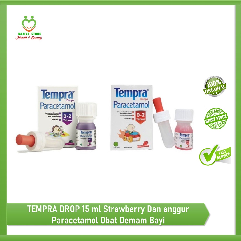 Jual TEMPRA DROP 15 ml Strawberry dan anggur Paracetamol Obat Demam ...