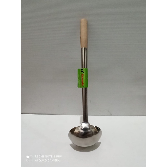 Jual Vegg Irus Centong Stainless Besar Jumbo Gagang Kayu Ukuran 52Cm ...