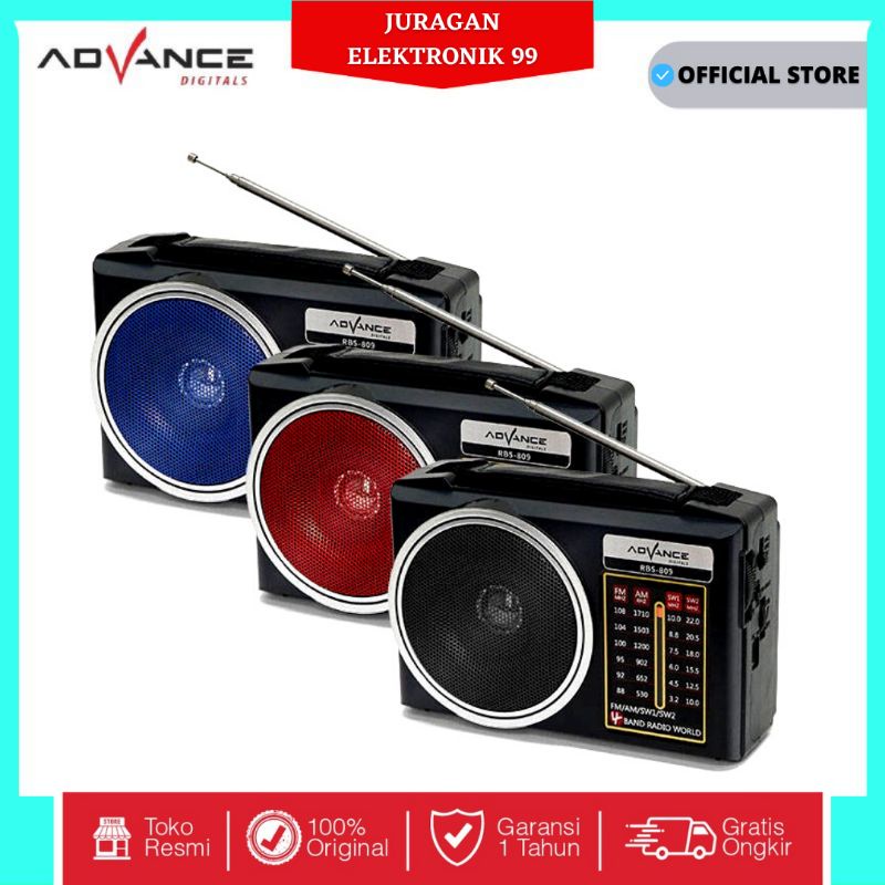 Jual Speaker Advance RBS809 Bluetooth / Radio Jadul Radio AM/FM/SW, BT ...