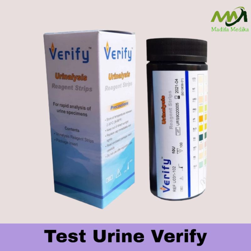 Jual Verify Urinalysis 10 parameter Test Urine Verify | Shopee Indonesia