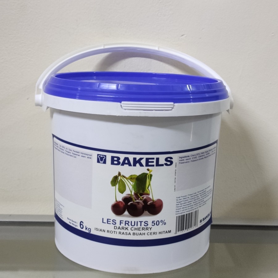 Jual Bakels Les Fruit 50% Dark Cherry / Isian Buah Cherry /Dark Cherry ...