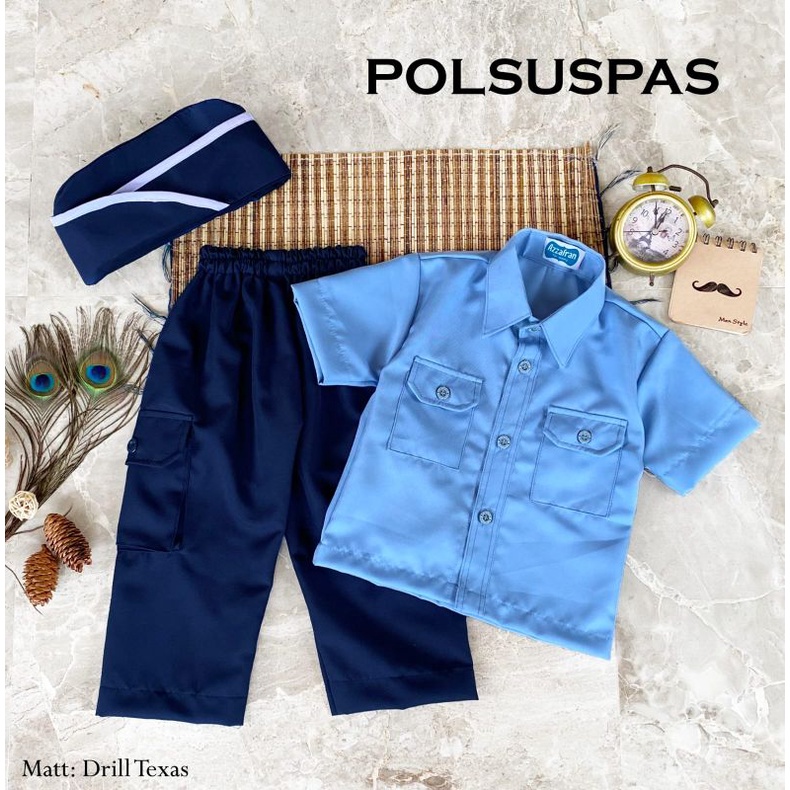 Jual SERAGAM PROFESI ANAK POLSUSPAS | BAJU PROFESI POLSUSPAS | KOSTUM ...