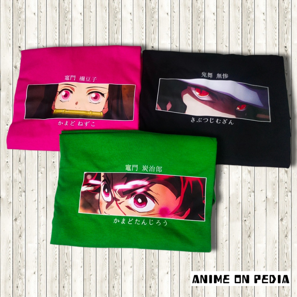 Jual Kaos anime Kimetsu no Yaiba demon slayer kerah anti gatal | Shopee ...
