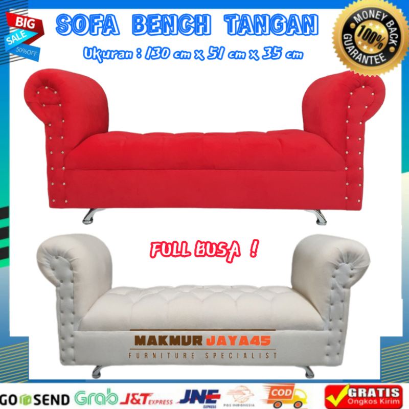 Jual SOFA BENCH LENGAN / OTTOMAN / SOFA DEKORASI NIKAHAN / BENCH MINIMALIS PANJANG 130 CM ...