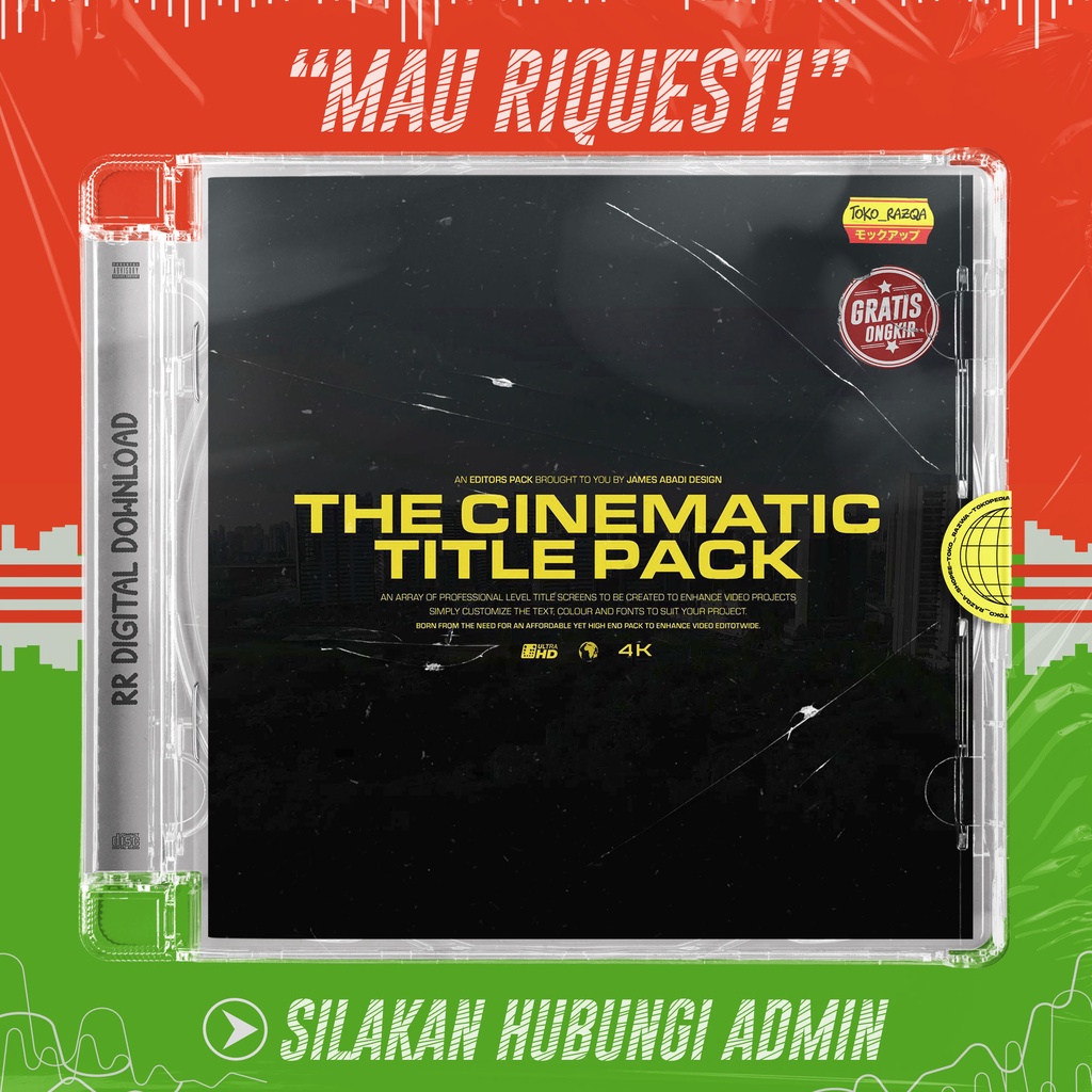 Jual The Cinematic Title Pack Pro For Premiere Pro Template Motion ...