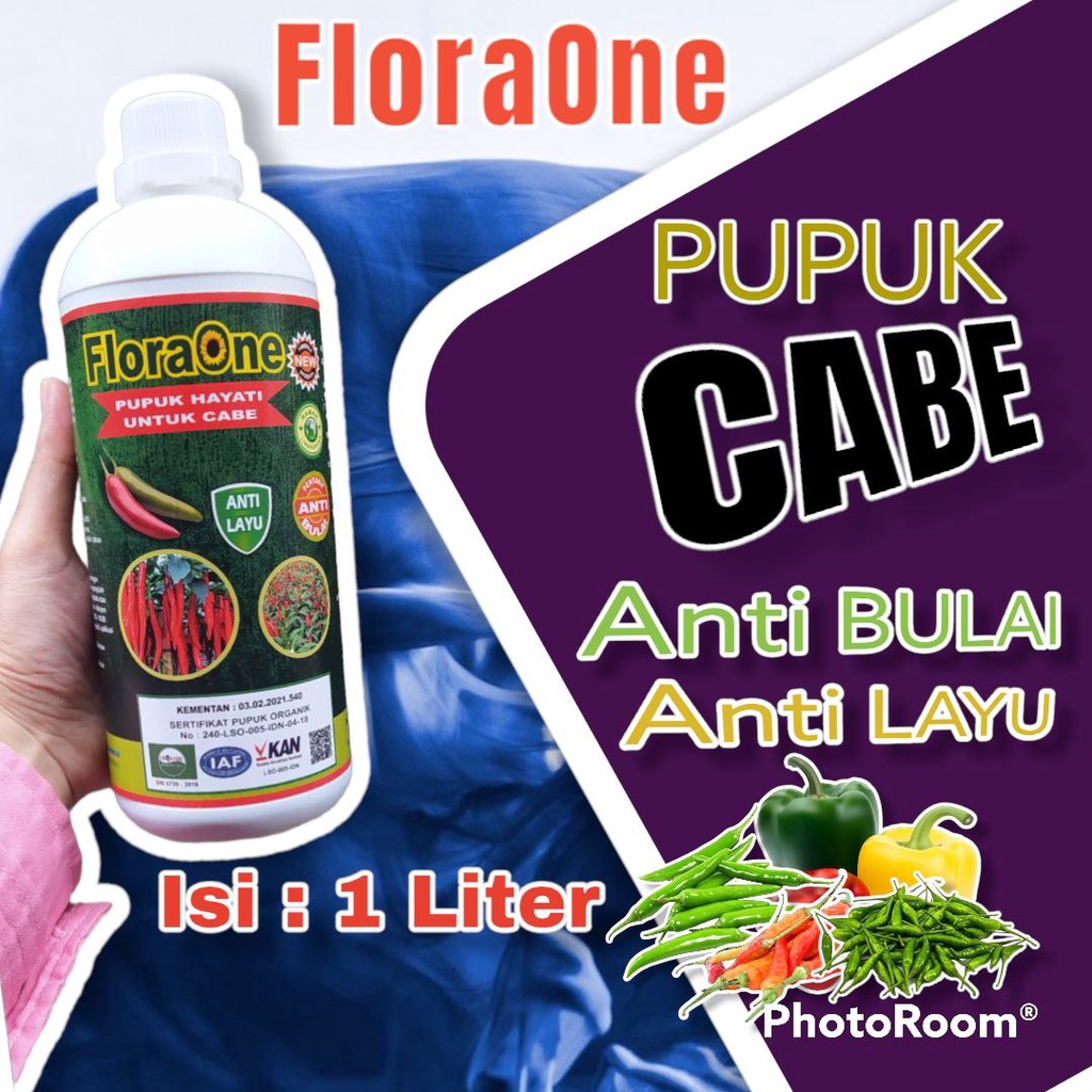 Jual Pupuk FLORAONE cair cabai gendot agar berbuah lebat, Fungisida Hayati 1 L tanaman cabe agar ...