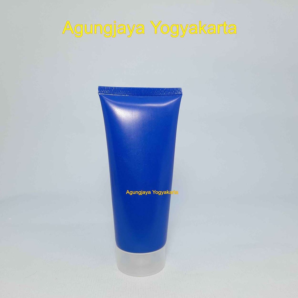 Jual Tube 100 Gr Biru Tutup Ulir Flat / Tube Krim / Tube Kosmetik ...