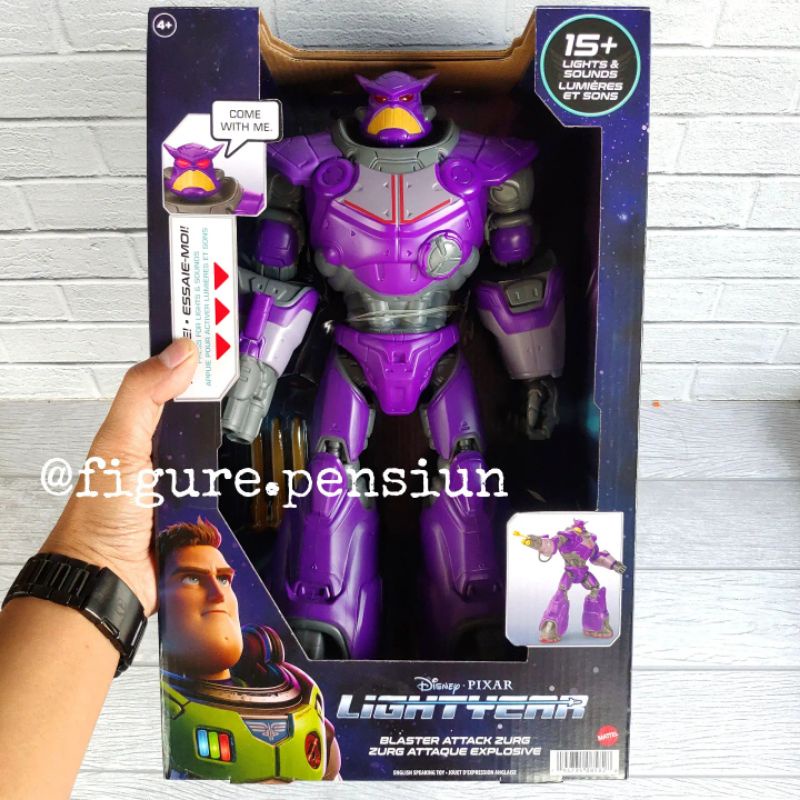 Jual DISNEY PIXAR BUZZ LIGHTYEAR ZURG BLASTER ATTACK 12" BIG SIZE ...