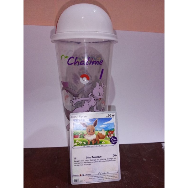 Jual MURAH!!! KARTU TCG ORIGINAL POKEMON EEVEE X CHATIME + GELAS MEWTWO ...