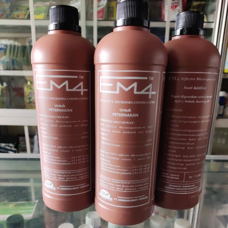 Jual EM4 Peternakan 1 Liter untuk Penambah Nafsu Makan Ternak 2x Lipat ...