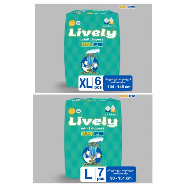 Jual LIVELY ADULT DIAPERS L7,XL6 | Shopee Indonesia