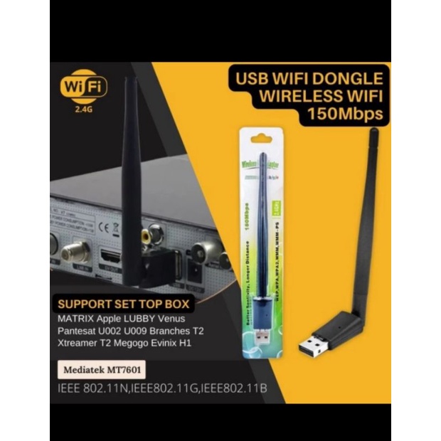Jual adapter usb wifi antena mini 150mbps dongle wireless | Shopee Indonesia