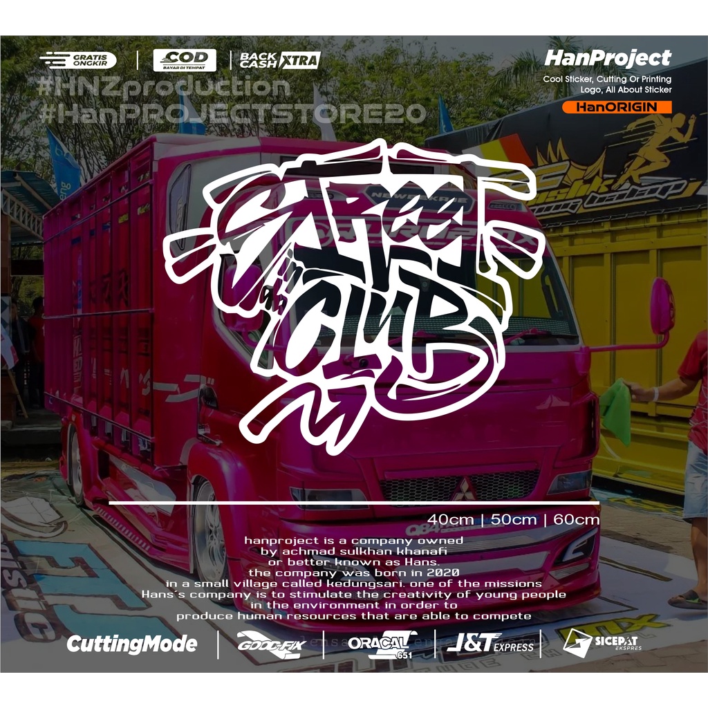Jual STICKER CUTTING LOGO GRAFITTI TULISAN STREET CLUB TERBARU ...
