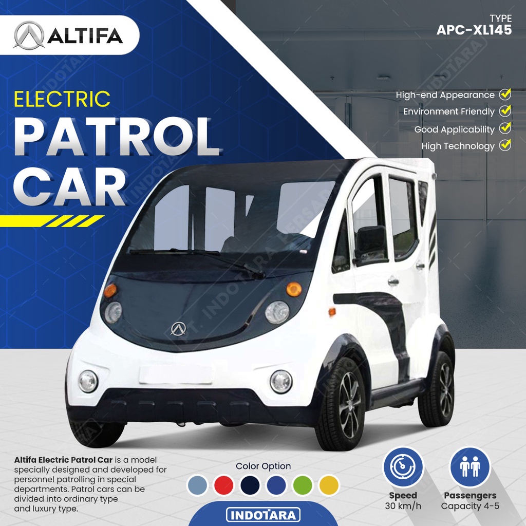 Jual Mobil Patroli Listrik / Electric Patrol Cart Altifa APC-XL145 ...