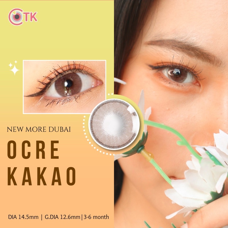 Jual SOFTLENS NEW MORE DUBAI OCRE KAKAO by CTK( NORMAL & MINUS ) | Shopee Indonesia