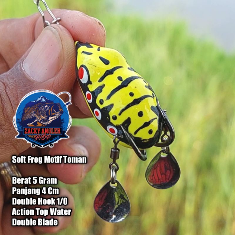 Jual Soft Frog Double Blade Motif Toman 5 Gram | Shopee Indonesia