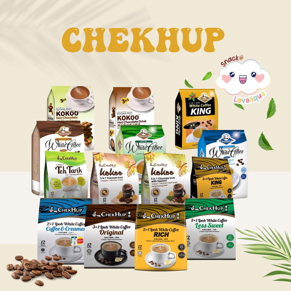 Jual [ISI 15] Chekhup Chek Hup Ipoh White Coffee 3 in 1 - Kopi Instan ...