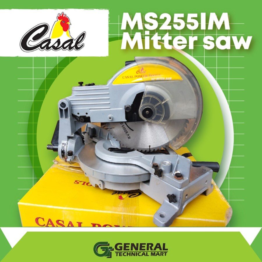 Jual Mittersaw Miter Saw CASAL CSL-MS255IM 10" pot alumunium kayu ...
