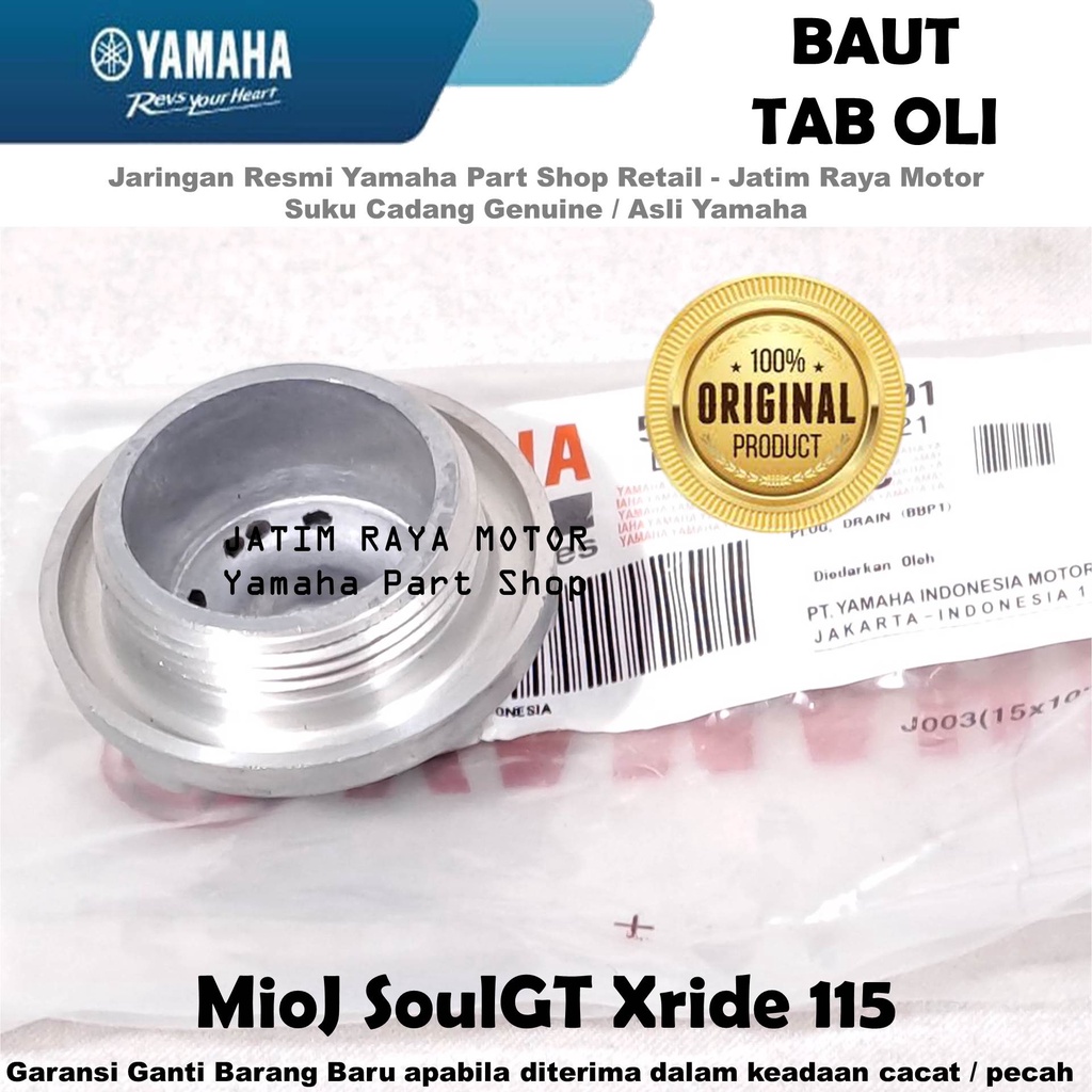 Jual Baut Tab Oli Plug Drain Bawah Mesin MioJ SoulGT XRide 115 Asli ...