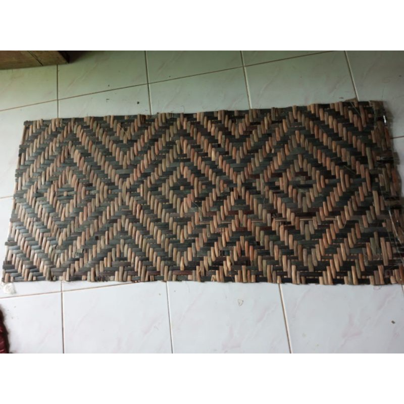 Jual anyaman bilik bambu lembaran motif ukuran 50x100 cm | Shopee Indonesia