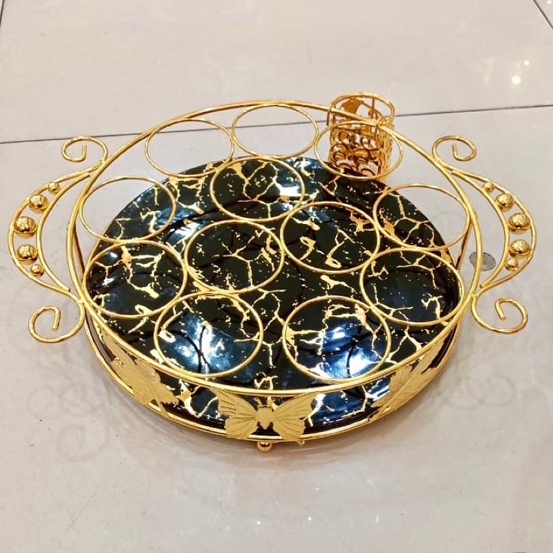 Jual rak aqua gold super mewah / rak aqua stainless warna gold / rak ...