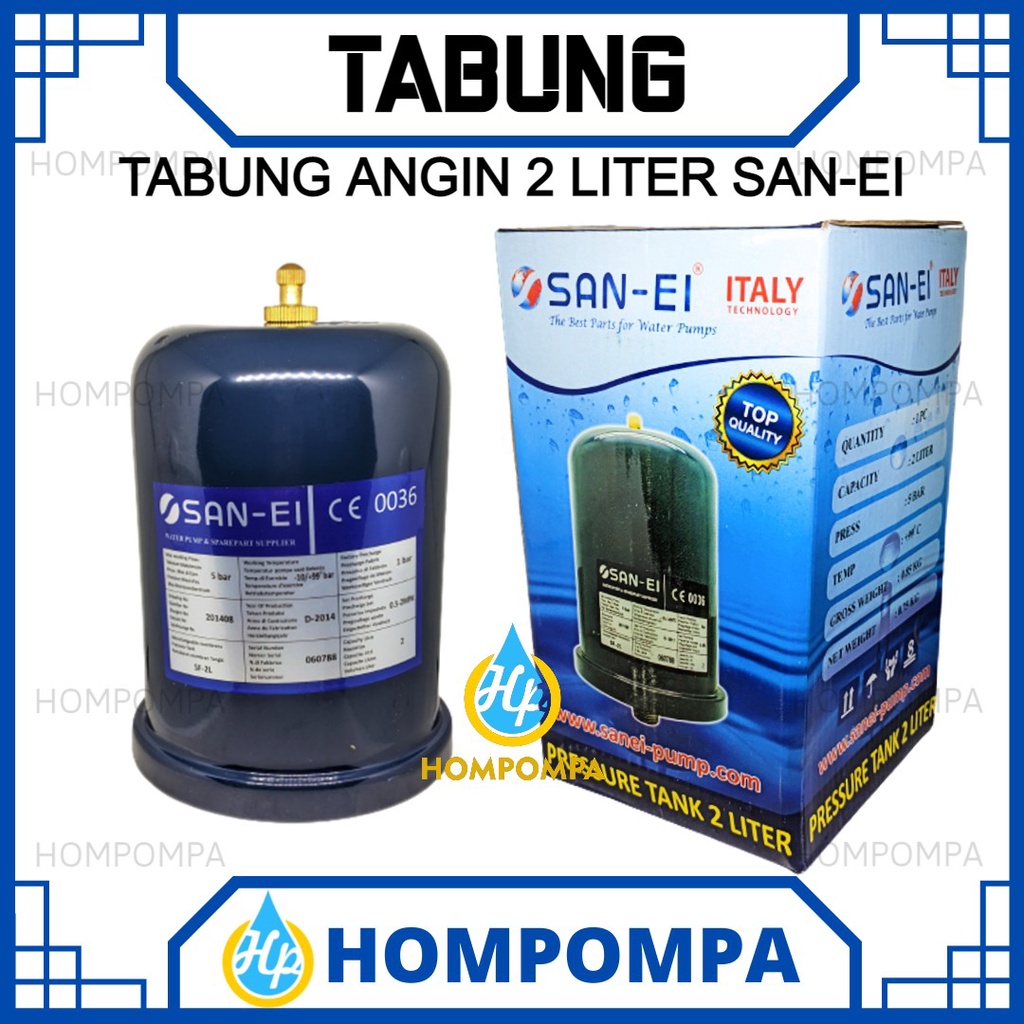 Jual TANGKI TABUNG ANGIN 2 LITER SAN-Ei Drat 1/2" PRESSURE TANK POMPA AIR | Shopee Indonesia