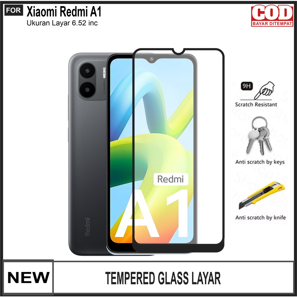 Jual Tempered Glass Layar Xiaomi Redmi A1 (2022) Pelindung Layar ...